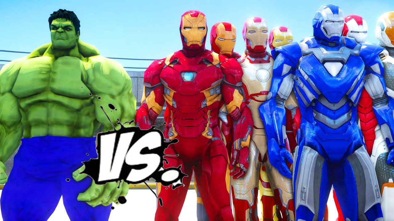 THE HULK VS IRON MAN ARMY - EPIC SUPERHEROES BATTLE - YouTube