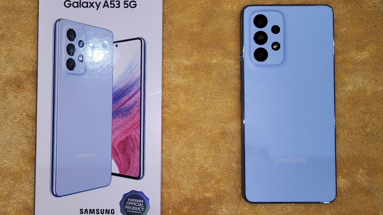 Samsung Galaxy A53 5G Awesome Blue Unboxing - YouTube