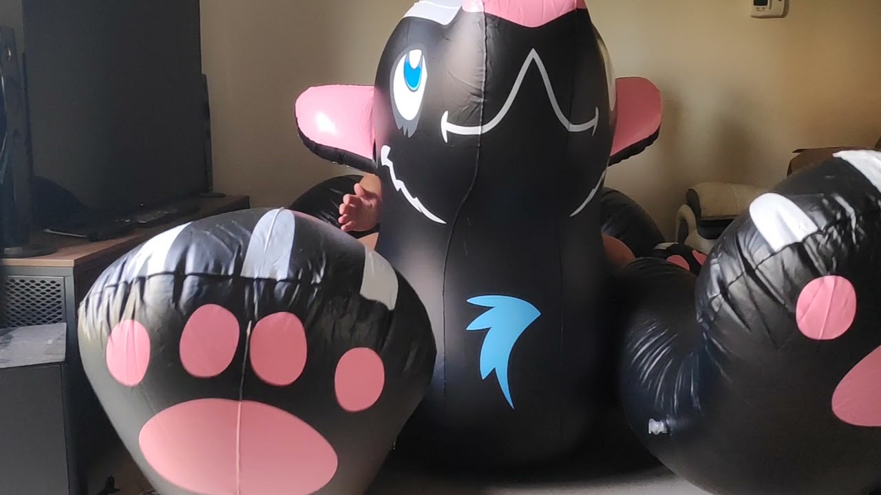 Inflatable skunk ride - YouTube