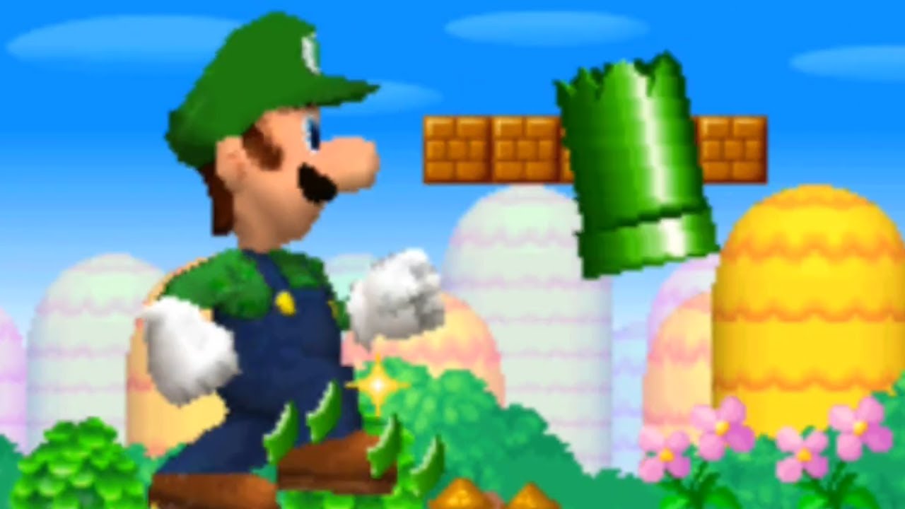 New Super Luigi Bros. DS - 100% Walkthrough Part 1 - World 1 (All Star ...