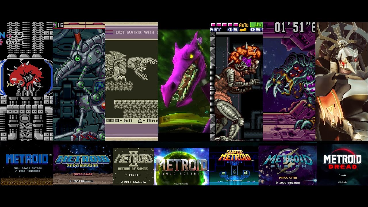 All Final Bosses in the Main Metroid Games (including Metroid Dread ...