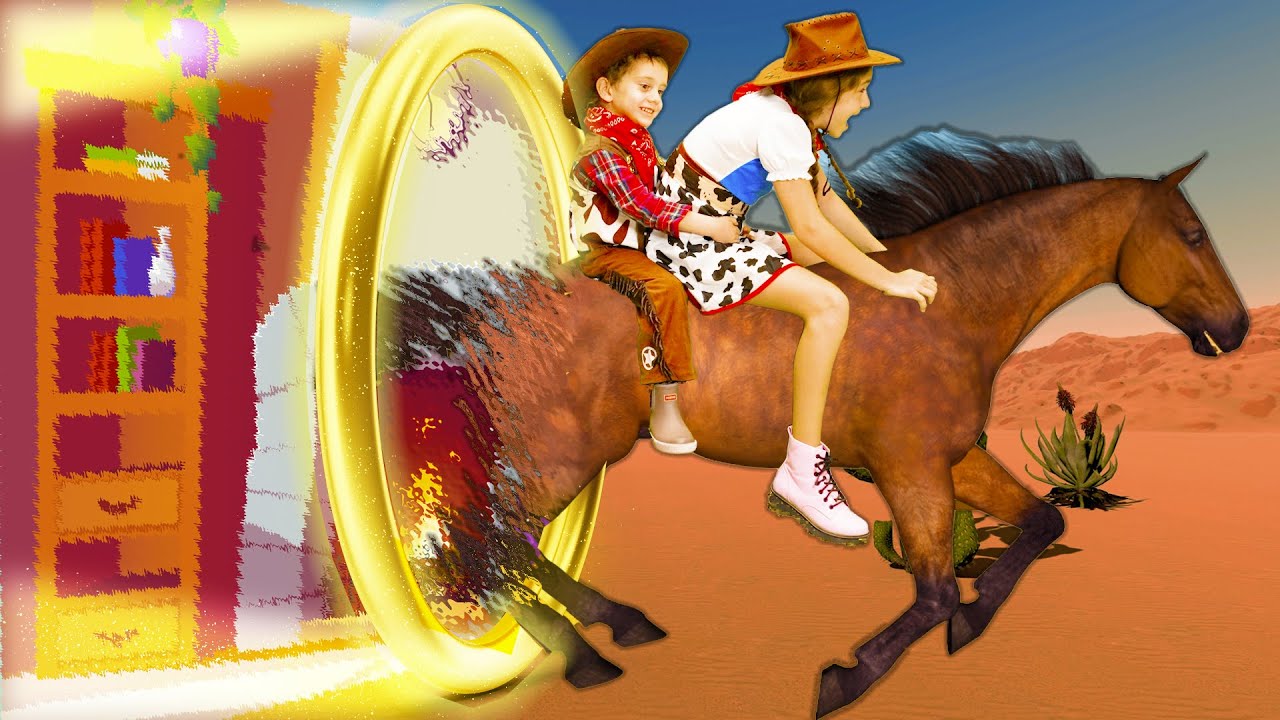 Sonic Rings Teleport Alex and Sophia to Wild West Adventure - YouTube