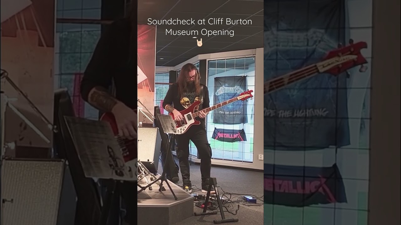 Soundcheck at Cliff Burton Museum Opening (May 13th, 2022) - YouTube