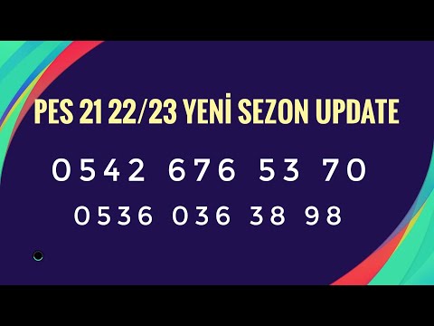 PS4 PES 21 TRANSFER YAMASI 2022-2023 SEZON Transfer Güncellemesi ÇIKTI  YILDIZ PES YAMA Turhal/Tokat
