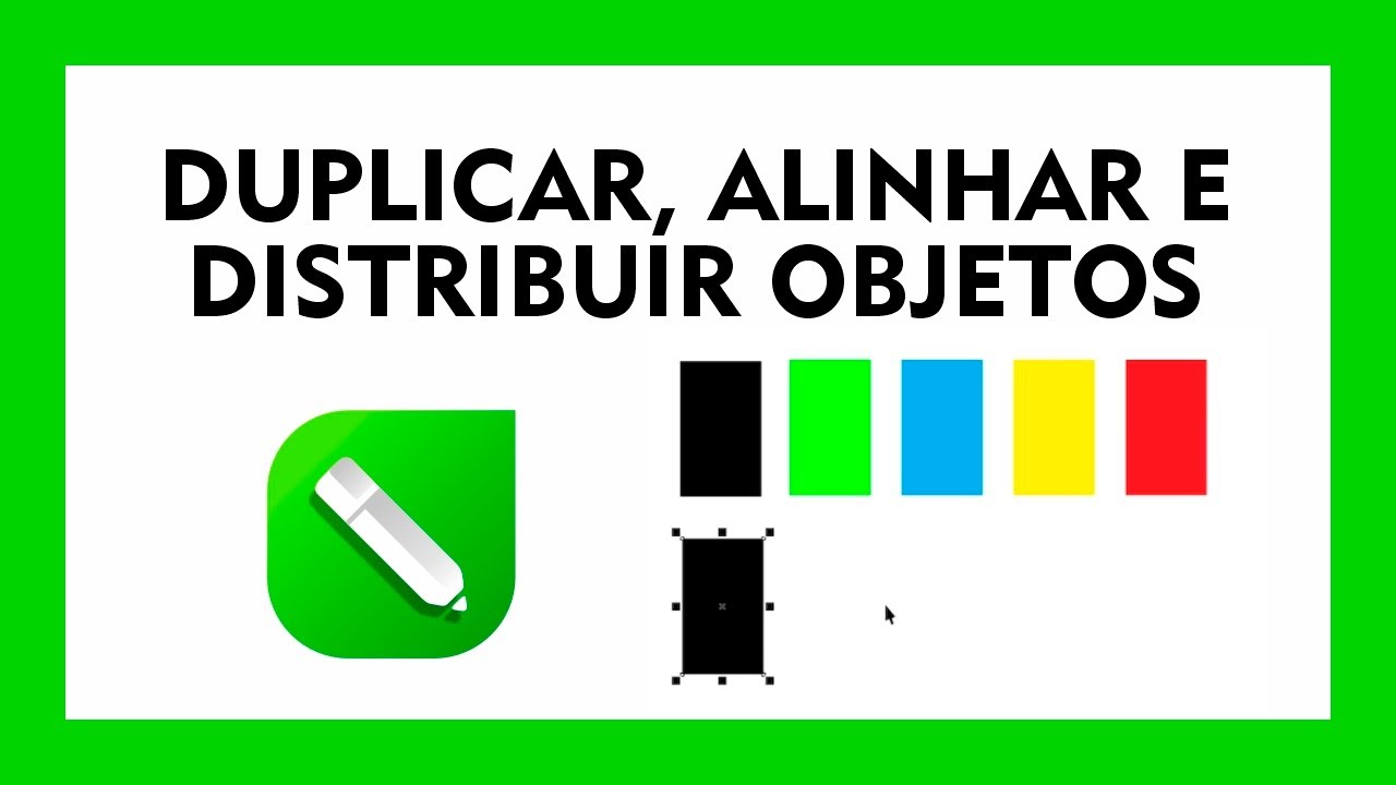 Corel Draw - duplicar, alinhar e distribuir objetos - YouTube
