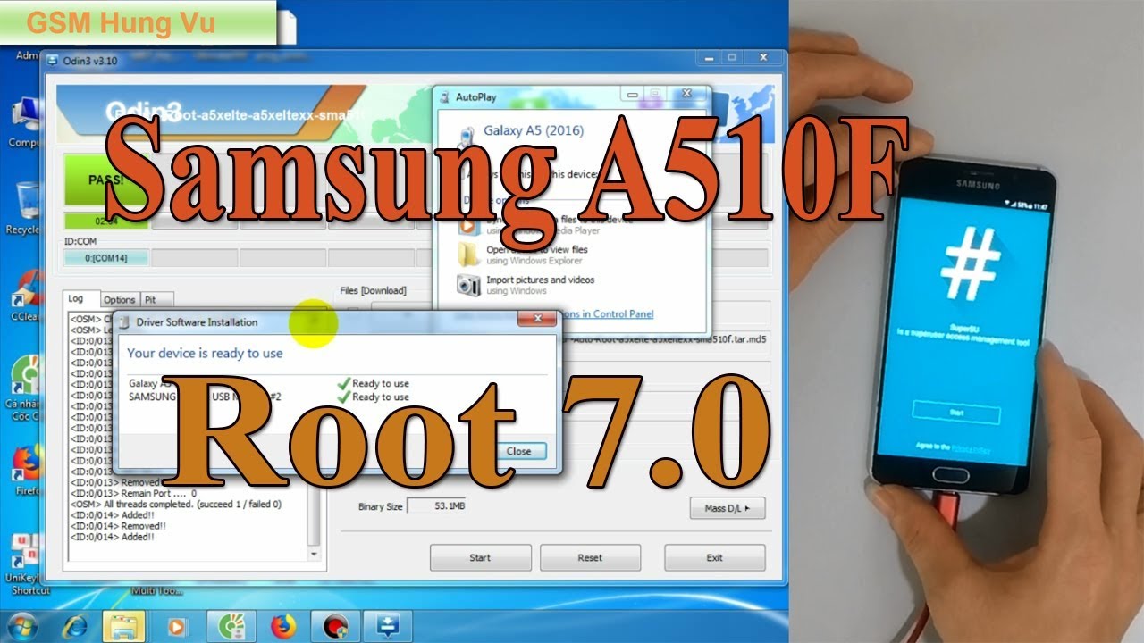 Root Samsung A510F Android Nougat 7.0 by Odin. - YouTube
