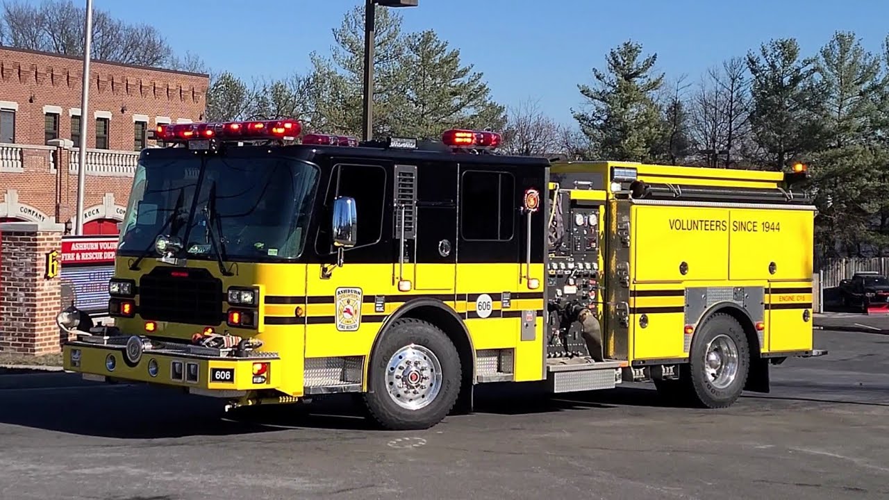 Ashburn Volunteer Fire & Rescue Department Engine 606 Responding 1-29 ...