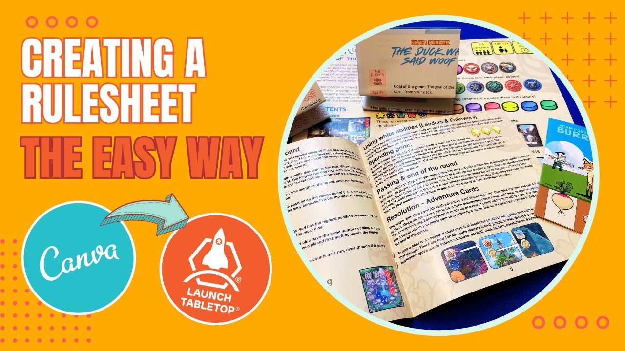 How to make a Rulebook for a Game with CANVA and LAUNCH LAB. - YouTube