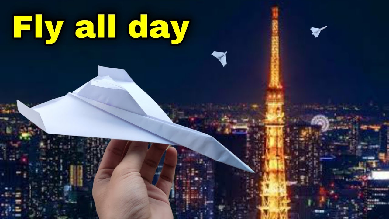 how to make a fighter jet paper airplane easy | Best jet A4 plane - YouTube