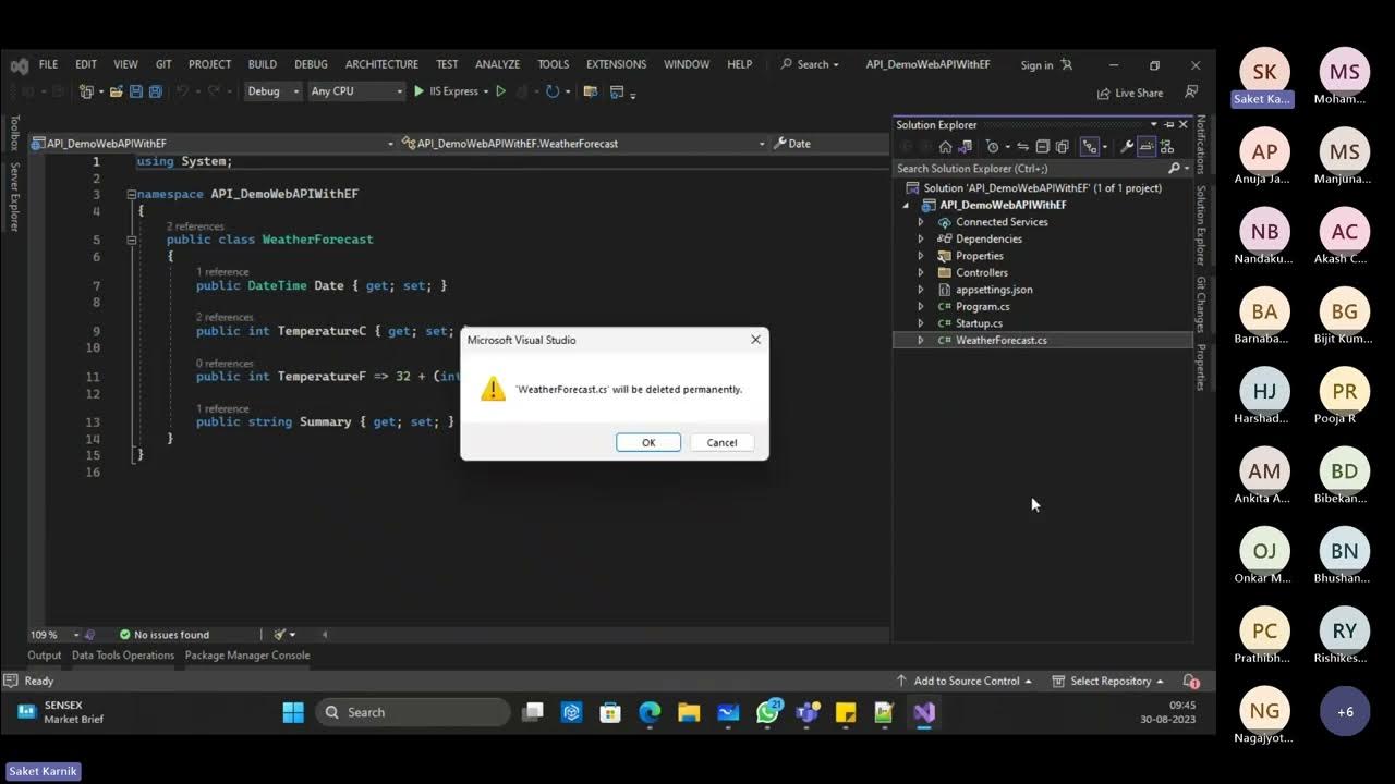 Training on Mastering NET & Net Core, Quinnox 2023 08 30 Day12 - YouTube