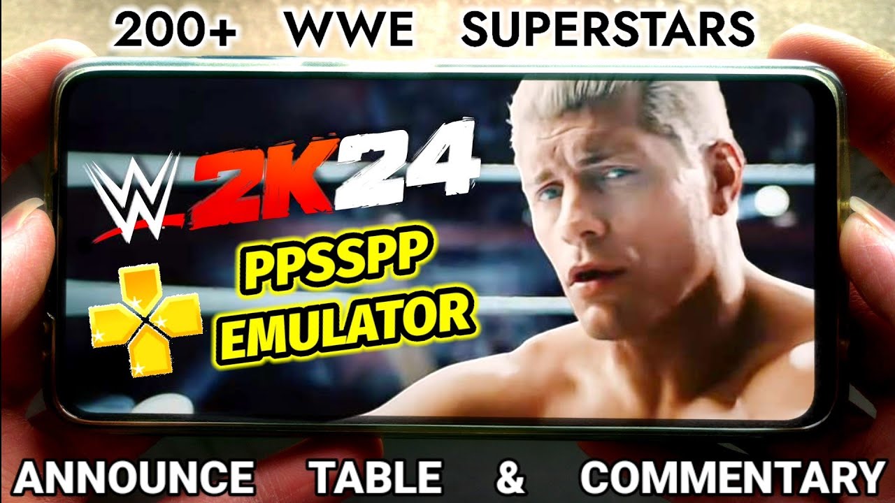 WWE 2K24 PSP | Version 2 | wwe 2k24 ppsspp emulator - YouTube