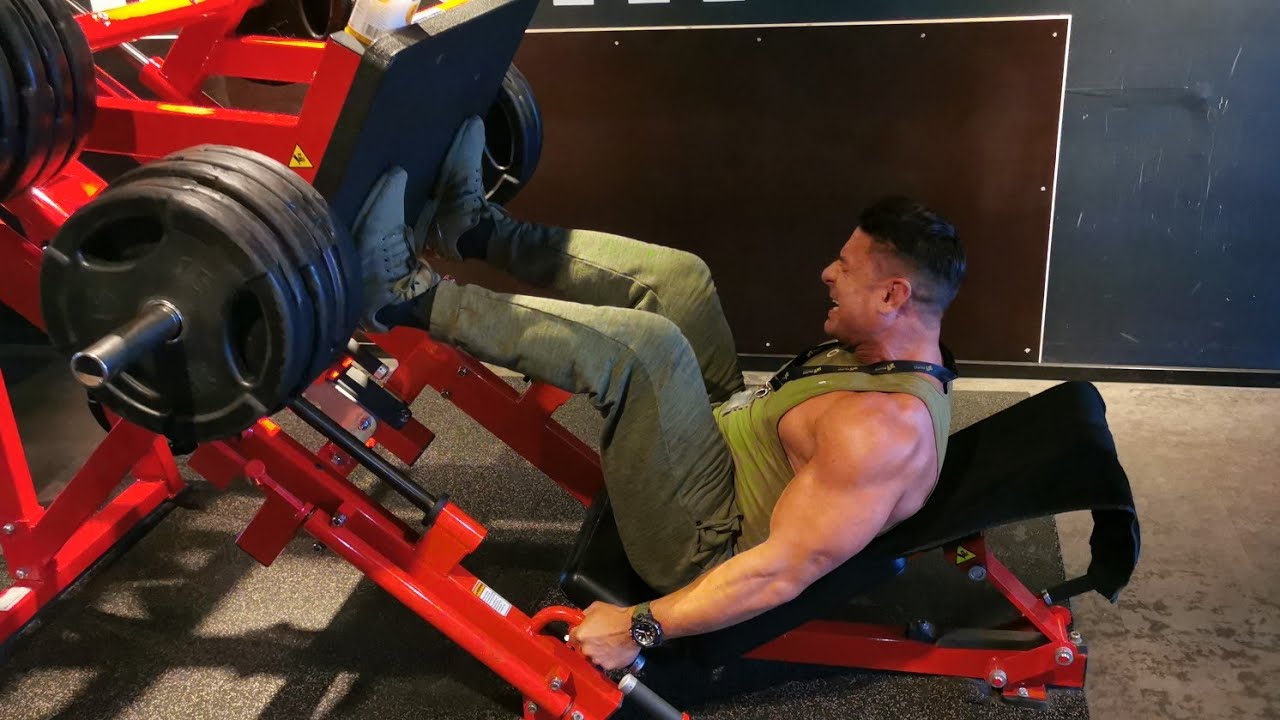 Beinpresse 375 kg - YouTube