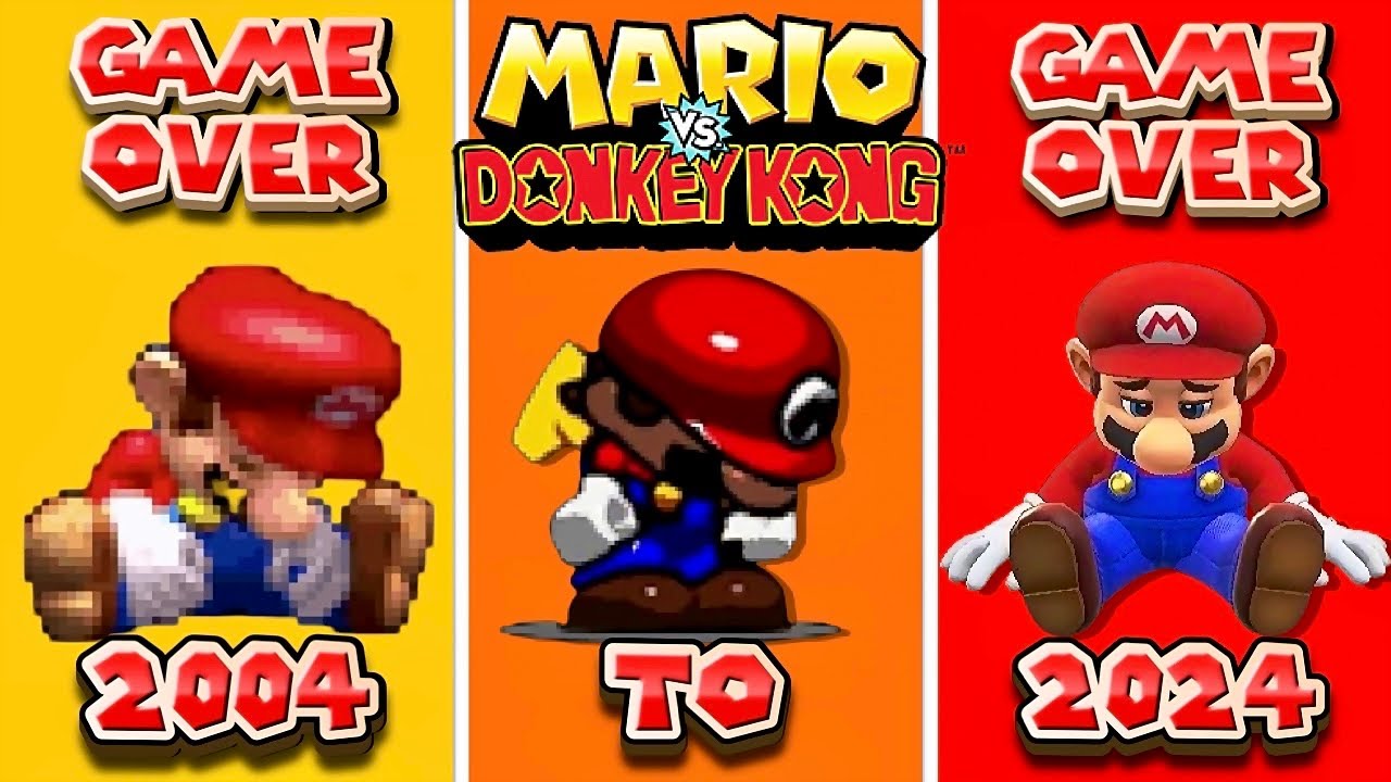 Evolution of Mario vs Donkey Kong GAME OVER Screens (2004 - 2024) + All ...