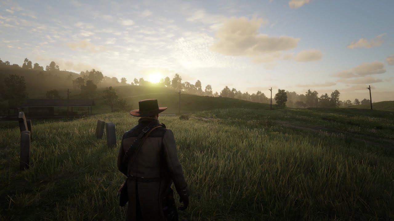 Red Dead Redemption 2 - Walking from Valentine to Emerald Ranch - YouTube