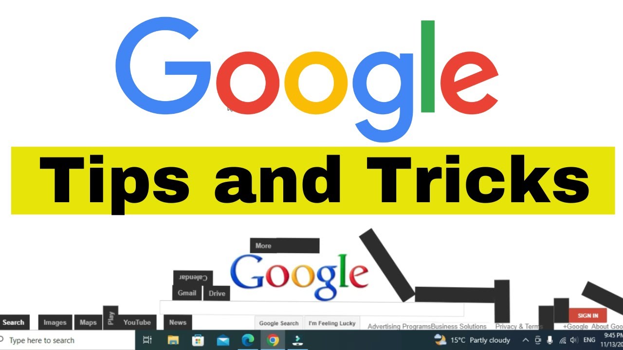 Google Tips and Tricks - YouTube