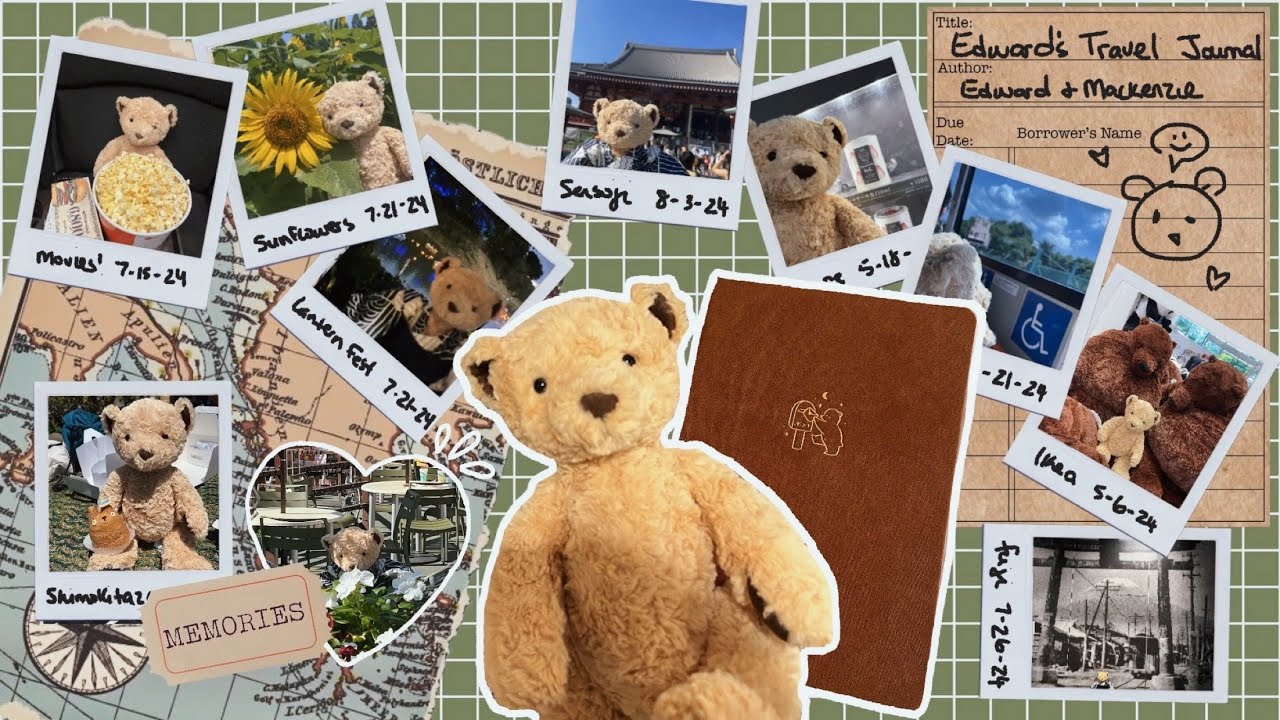 A Teddy Bear's Travel Diary ♡ The Edward Journal Project - YouTube