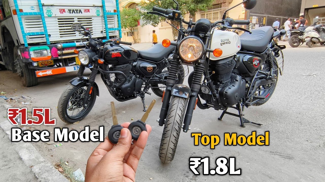 Hunter 350 2024 | Royal Enfield Hunter Retro Factory Comparison Metro ...