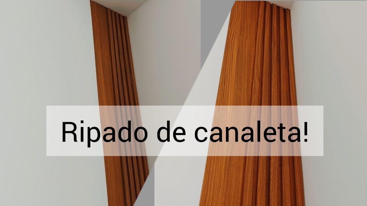 como fazer um ripado gastando pouco! - YouTube