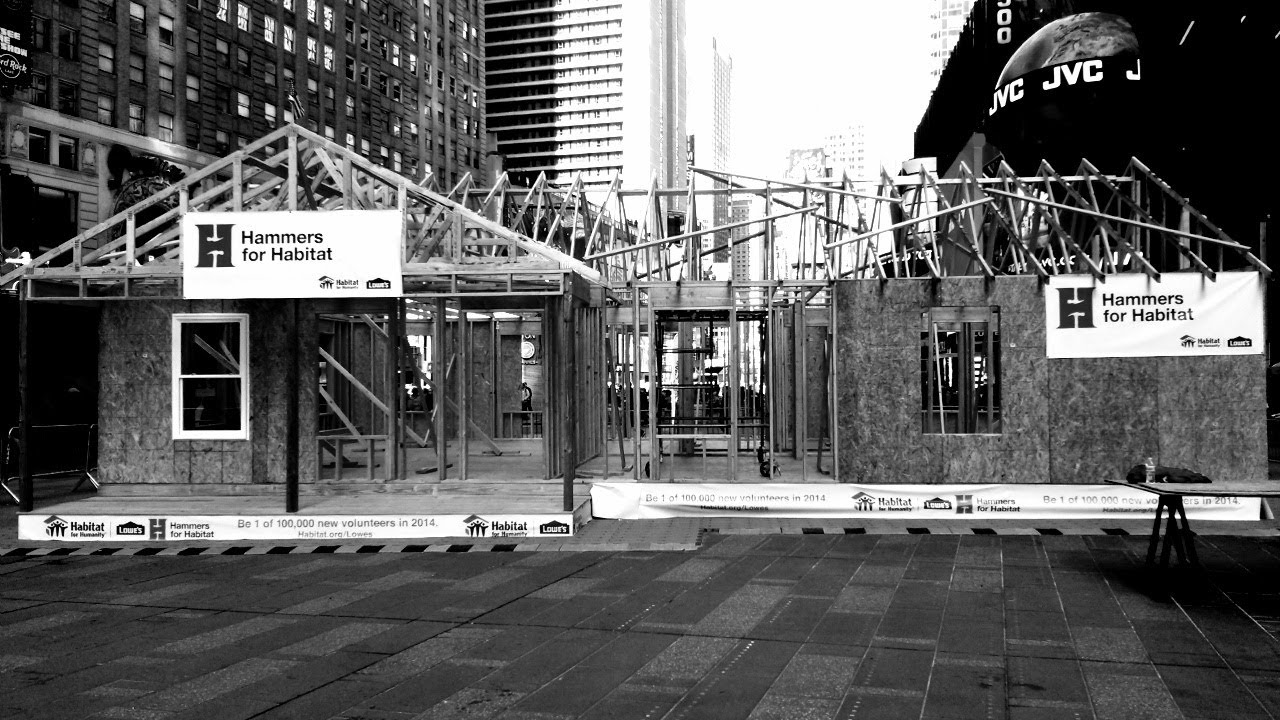 Habitat For Humanity - Times Square Build 2014 - YouTube