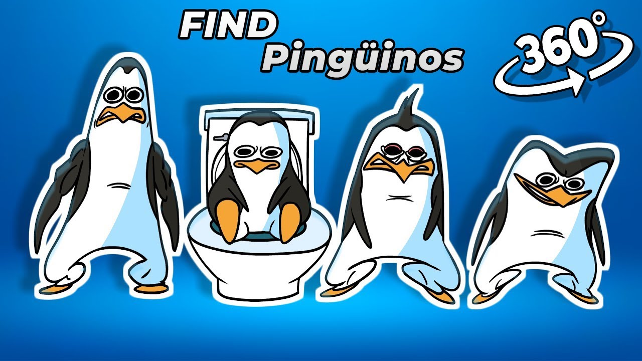 Los Pingüinos me la van a Mascar Finding Challenge 360º VR Video - YouTube