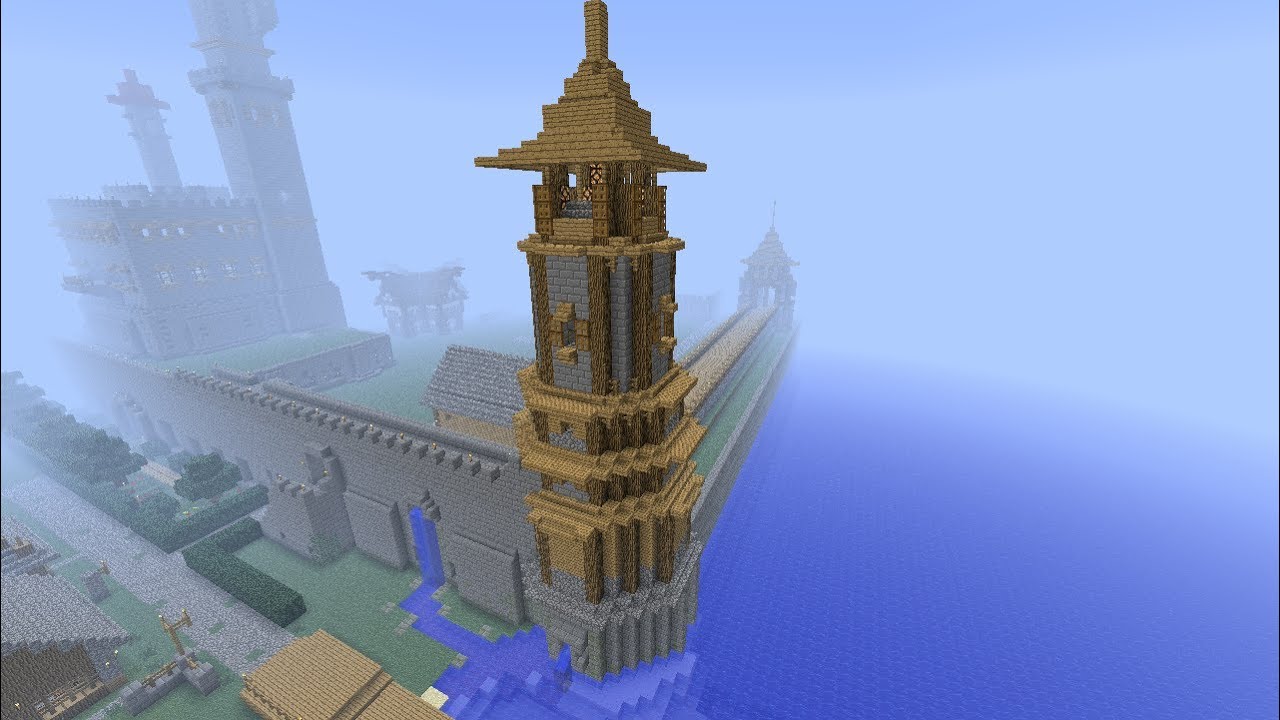 Minecraft: Medieval Tower (waterfront) [part 117 season 1] - YouTube