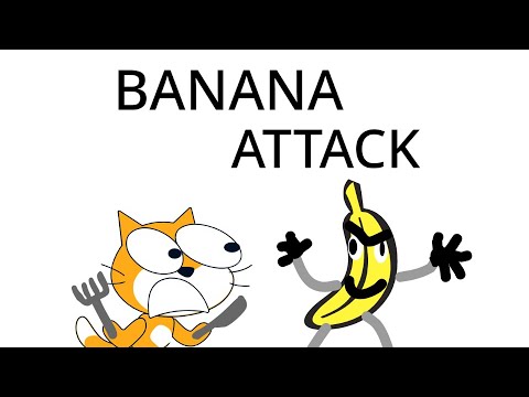 Scratch cat and the alien banana!!! - YouTube