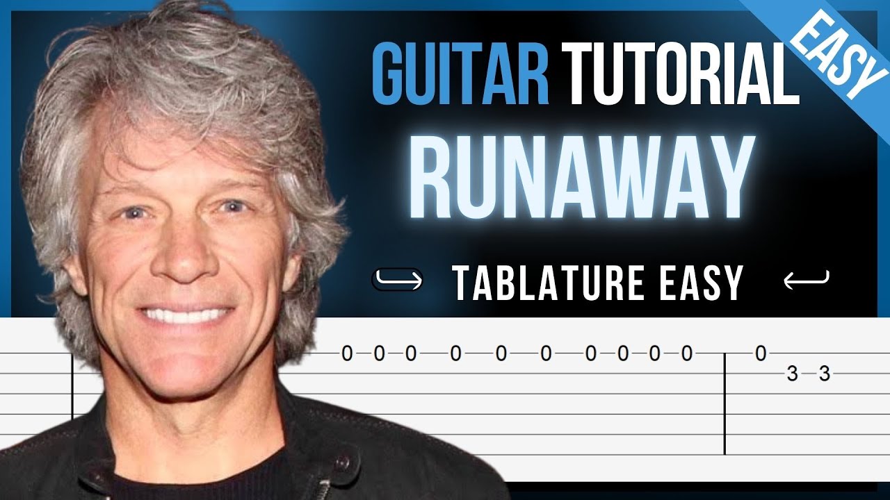 How To Play Runaway - Bon Jovi | Guitar Tutorial + TAB EASY - YouTube