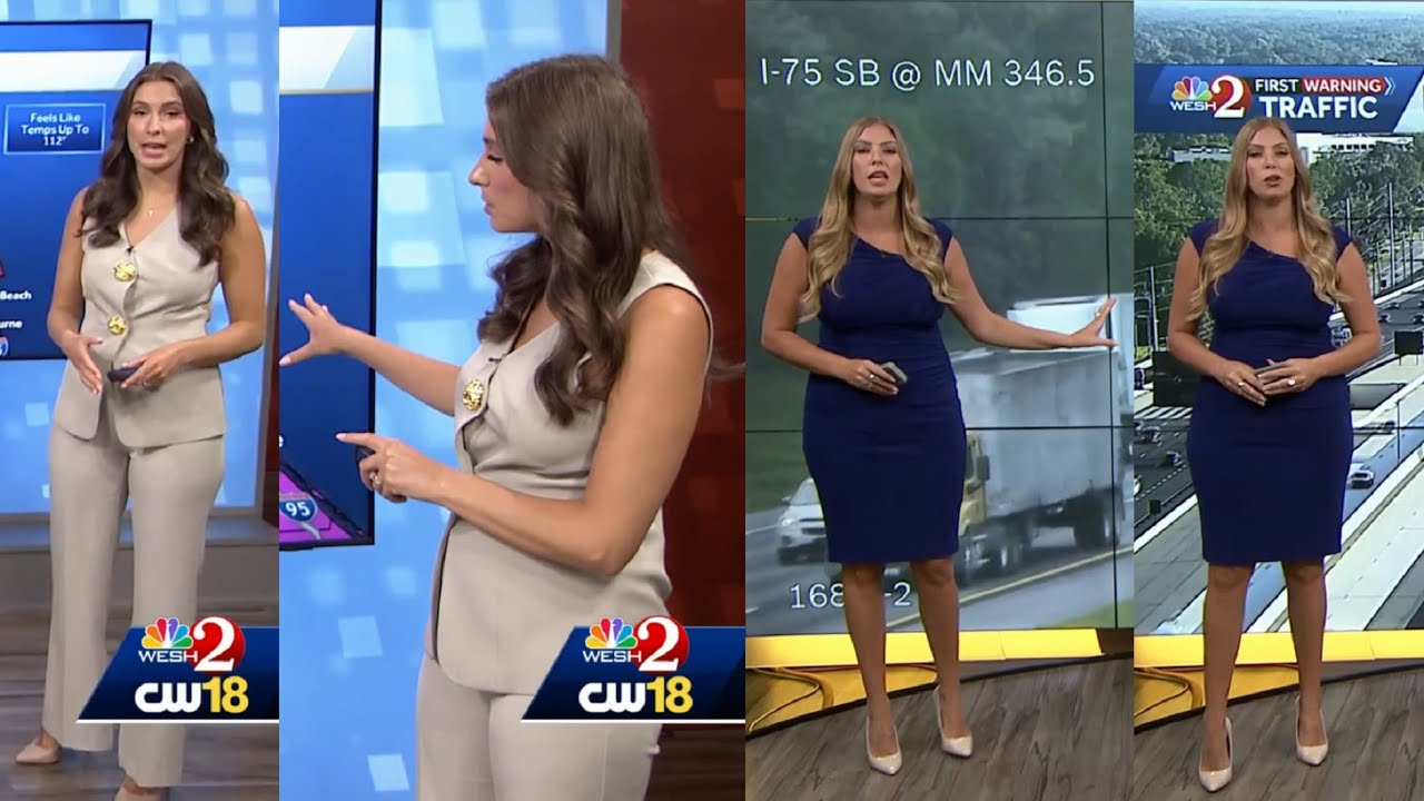 Kellianne Klass & Meaghan Mackey for WESH 2 Orlando with the Weather ...