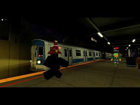 ROBLOX Railfanning at PTA Subway Fifth Av Lines S47E20: PST-2 PCS (B) Train departing 78 St ...