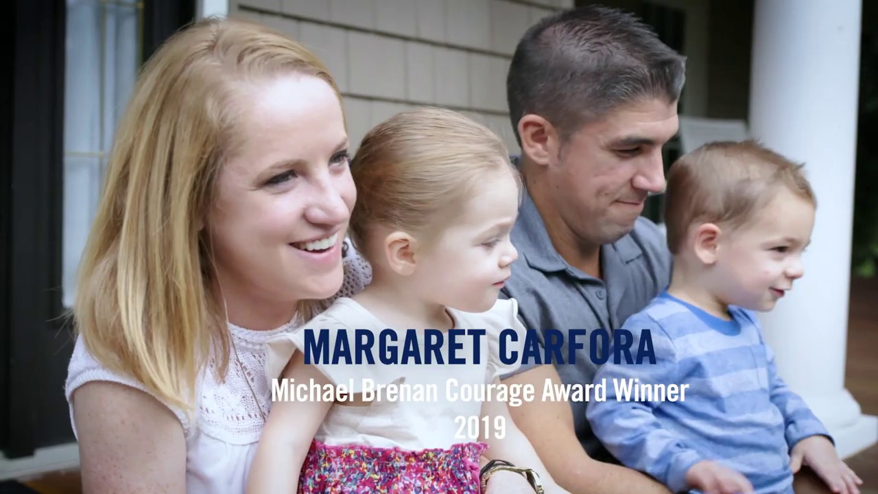 Margaret Carfora: 2019 Michael Brennan Courage Award Recipient - YouTube