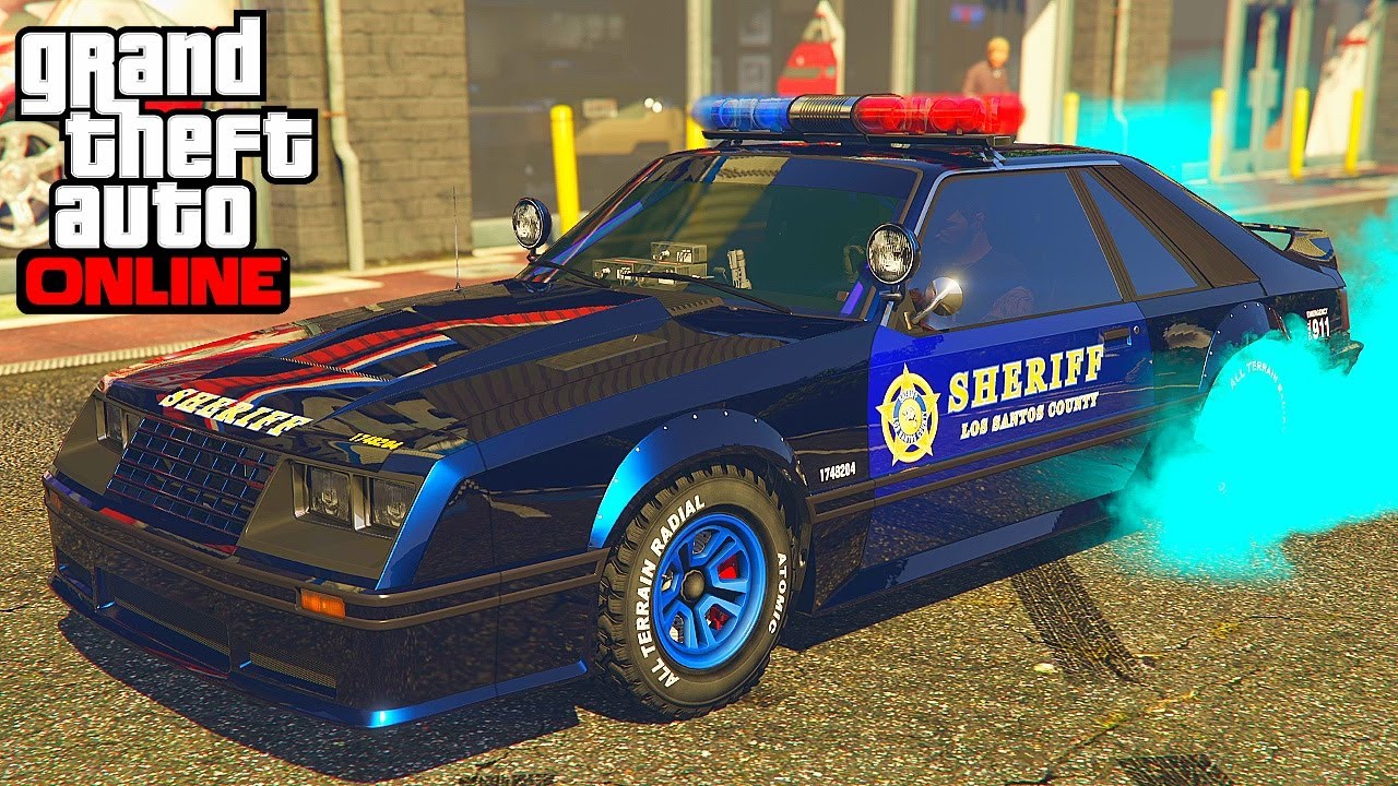GTA 5 Online Vapid Dominator FX Interceptor V8 Police Car Customization ...