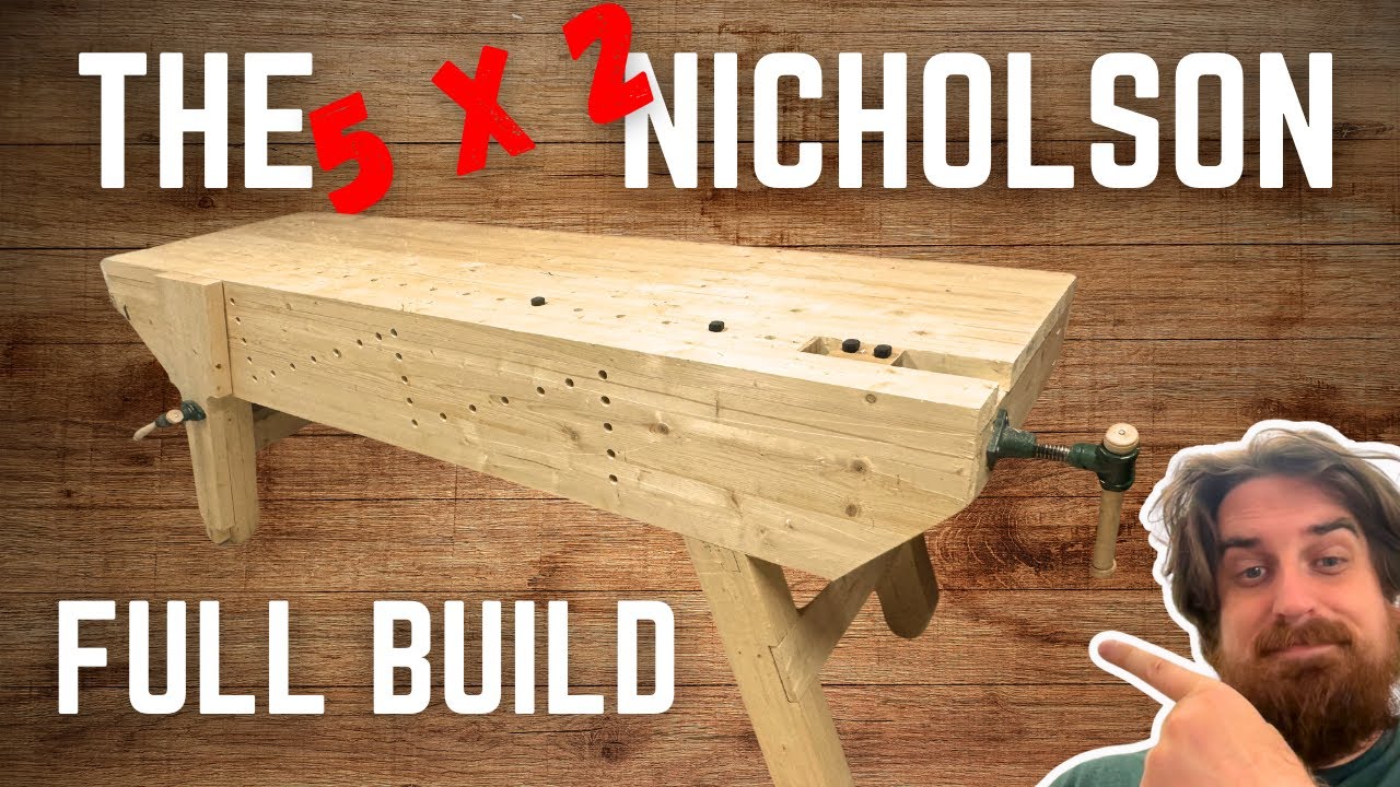 Affordable Workbench Build: From 5x2 Lumber to a Nicholson Bench - YouTube