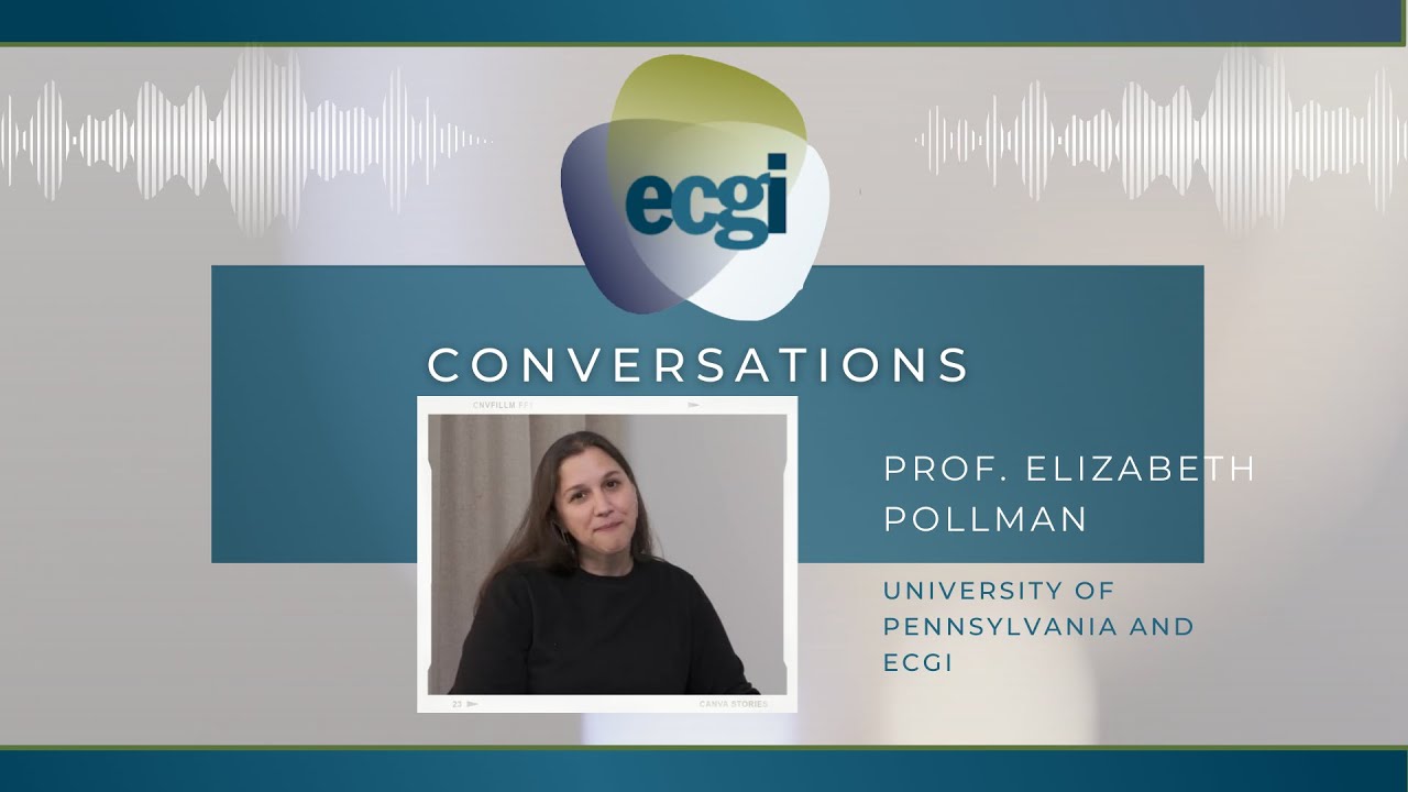 ECGI Conversations Series with Elizabeth Pollman - YouTube