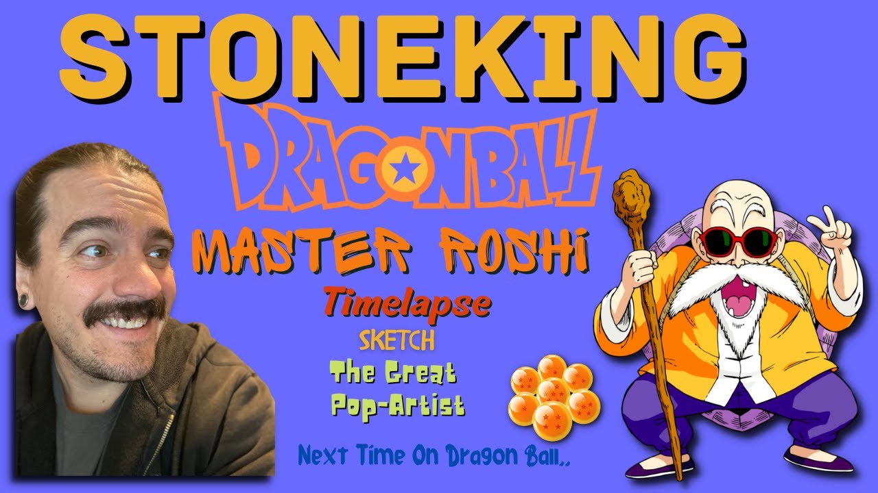 Dragon Ball Z Master Roshi Timelapse Drawing Sketch Stoneking Next Time ...