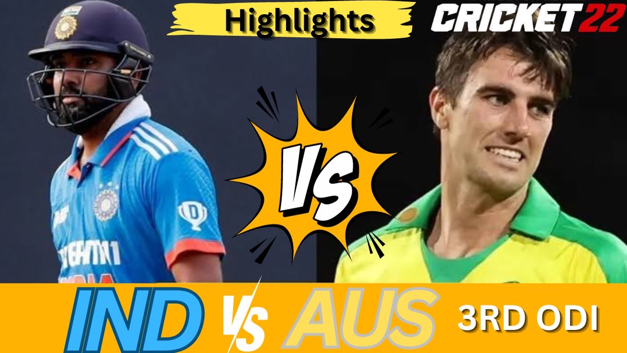 3rd odi india vs australia highlights 2023 | india vs australia today ...