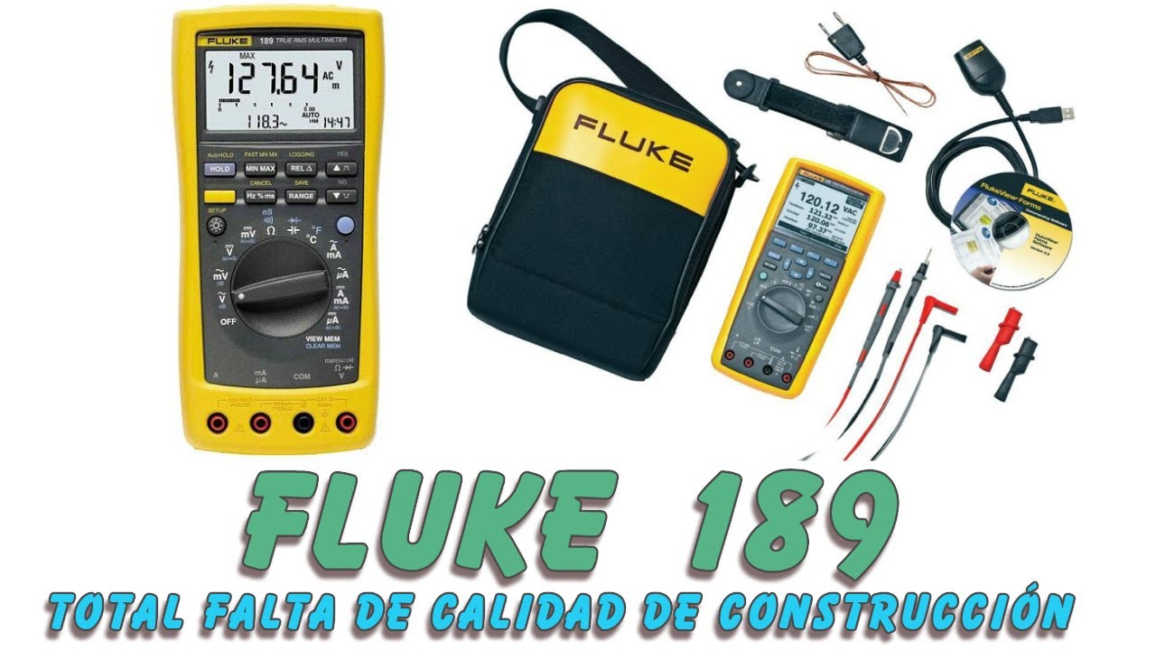 fluke 189 : Plasticos de muy baja calidad. - YouTube