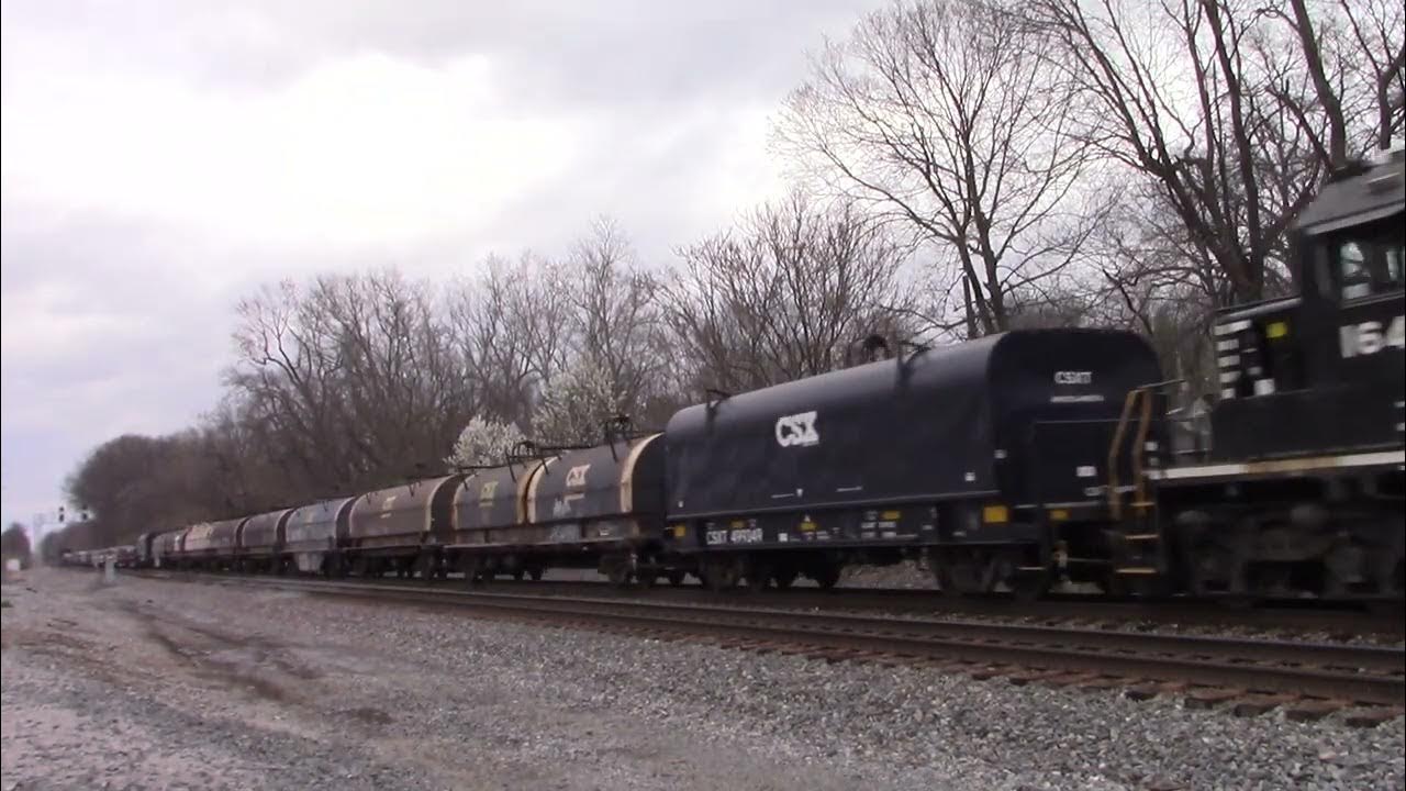 NORFOLK SOUTHERN GE AC44C6M Southbound Coil Steel Train - YouTube