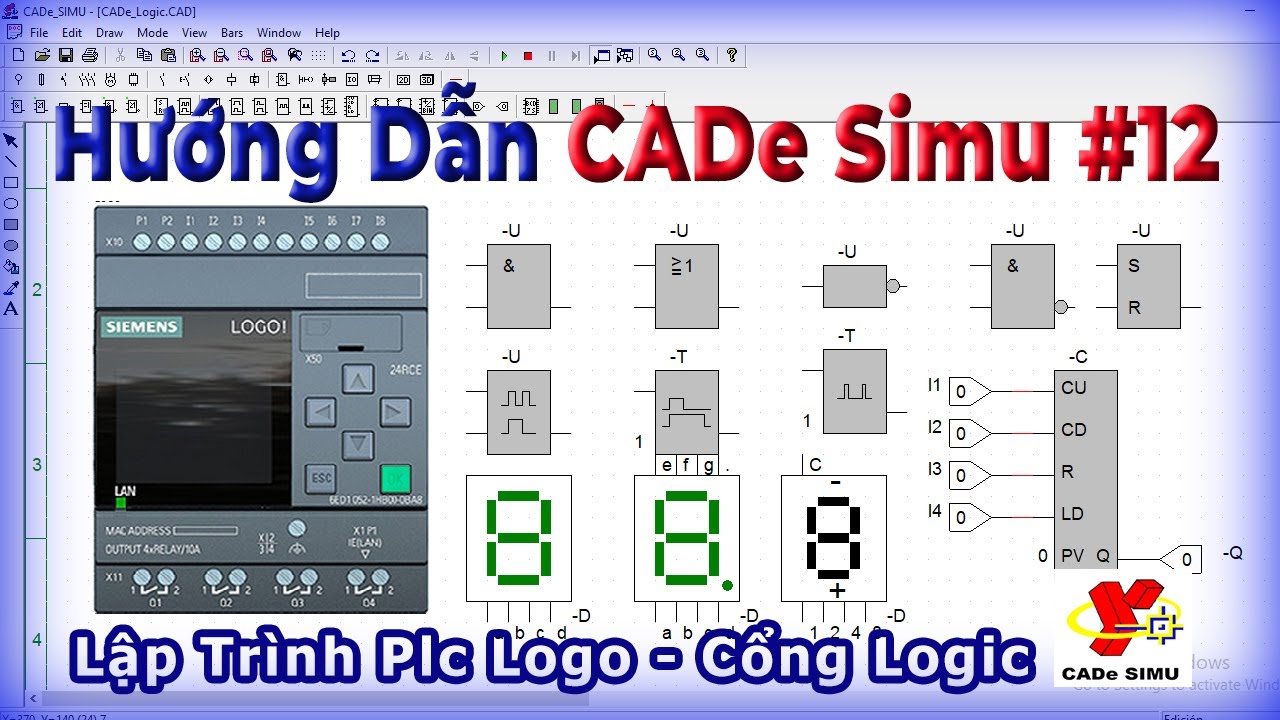 CADe Simu #12 | Lập Trình Plc Logo Trong CADe Simu - YouTube