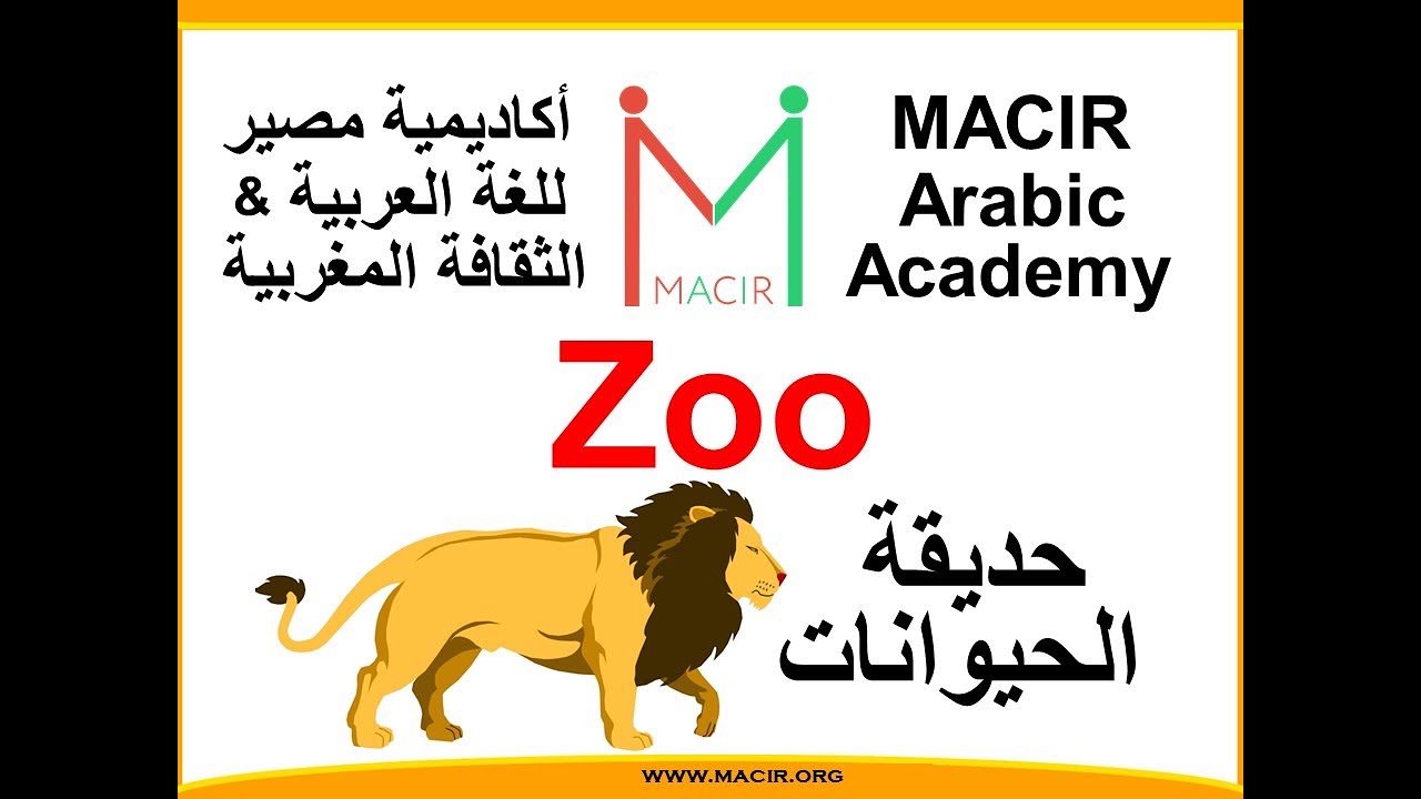 Zoo Animals in Arabic by MACIR - YouTube