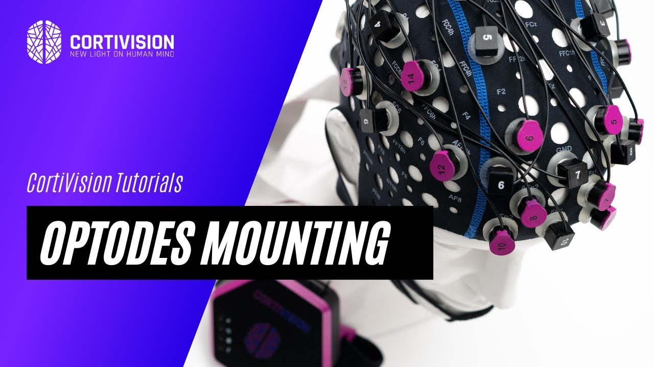 CortiVision fNIRS Tutorial - Optodes mounting in fNIRS device - YouTube