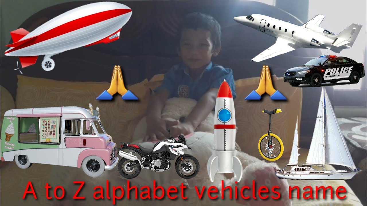 A to Z alphabet vehicles name - YouTube