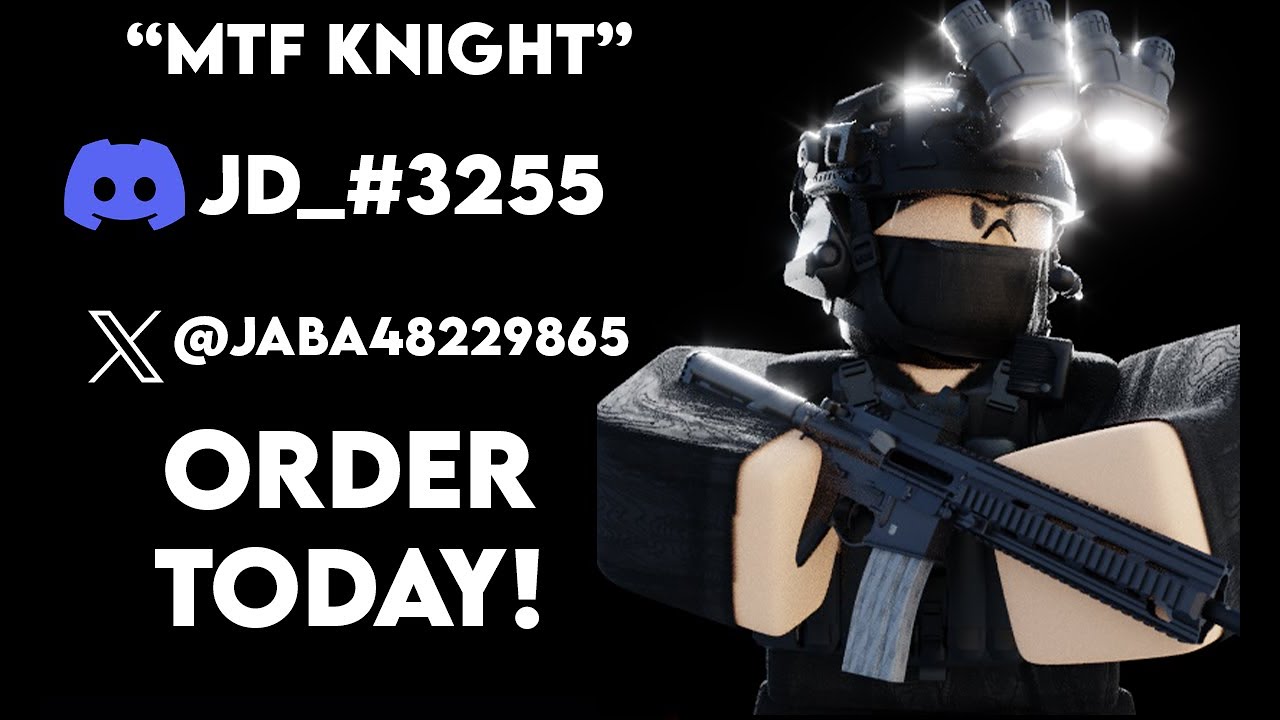 "MTF Knight" ROBLOX GFX Speed Art - YouTube