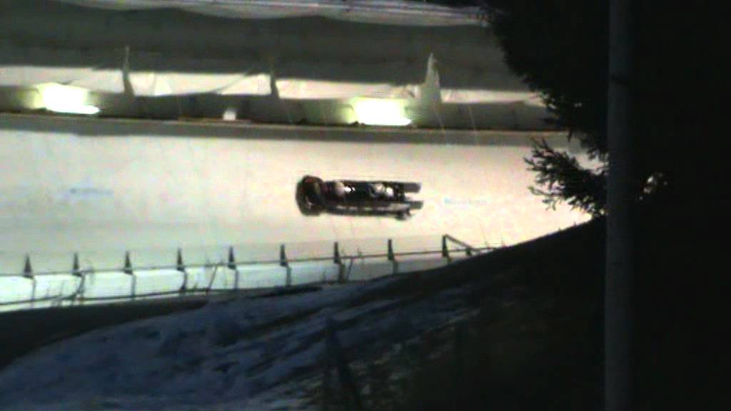 Igls Austria Bobsleigh turn 10 to 11 - YouTube