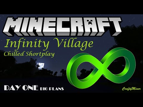 Let's Play Bedrock! Infinity Village. Day One in a New World. Relaxing ...