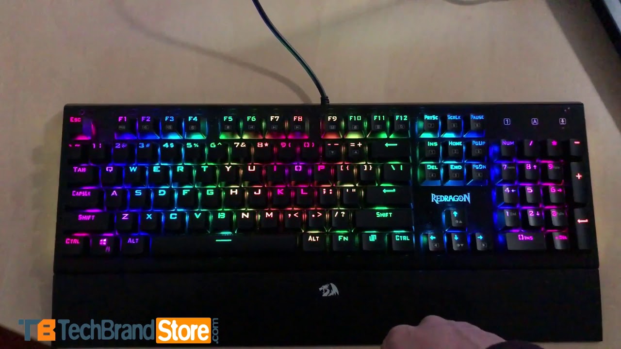 Redragon K569 ARYAMAN Mechanical Keyboard functions - YouTube