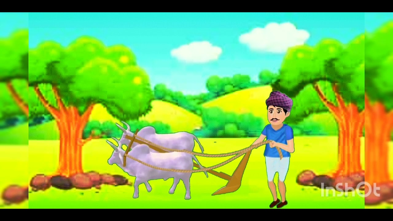 Farmer Cartoon Story In Hindi/Farmer Cartoon Green Screen Video/ Kisan Cartoon New Video 2023 Ki ...