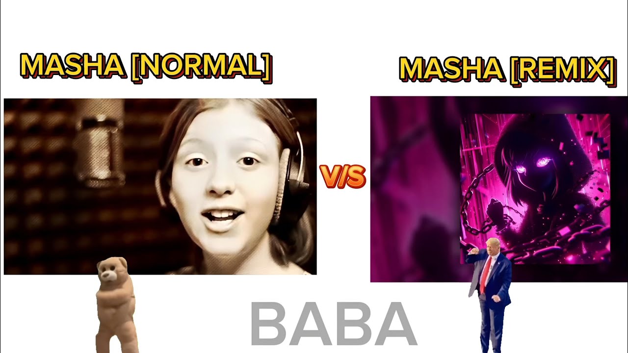 MASHA [NORMAL] V/S MASHA ULTRAFUNK [REMIX] 🥶 ( Brazilian phonk + Tiktok Viral Remix 2024 ) - YouTube