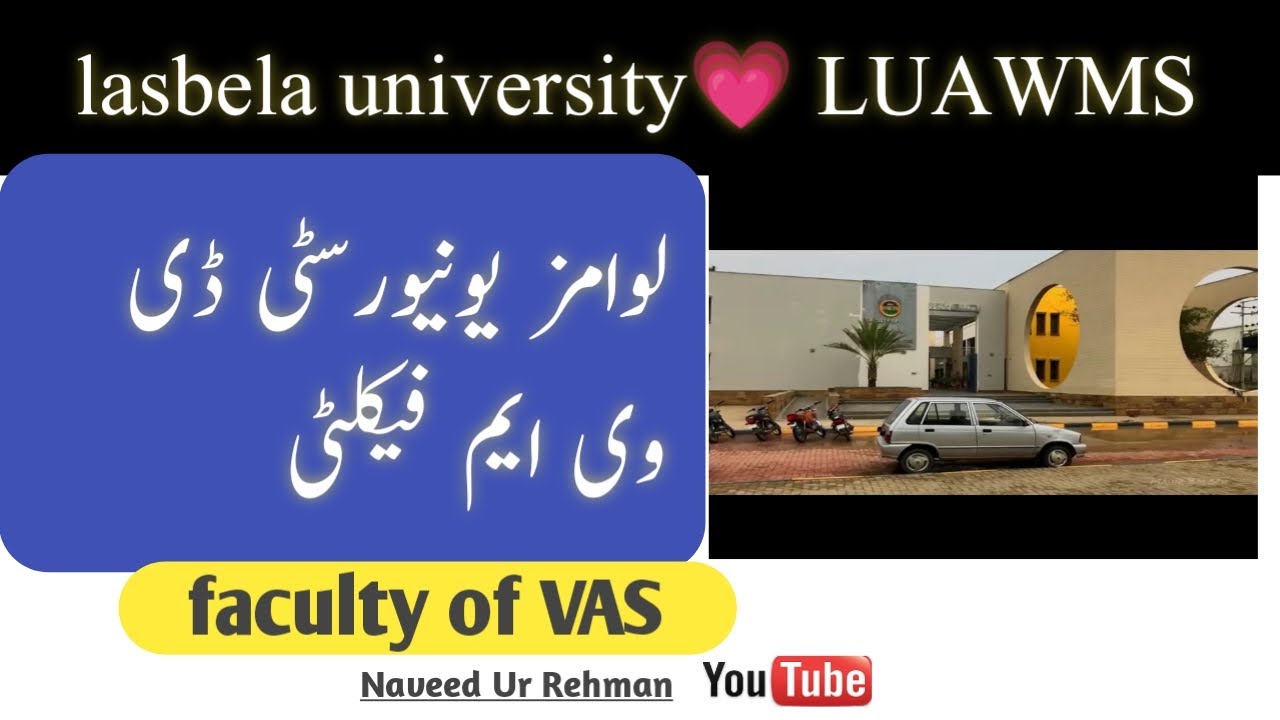 VAs faculty LUAWMS | Dvm | lasbela university - YouTube