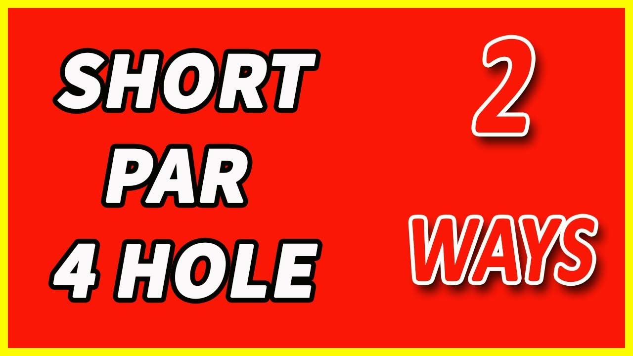 How To Play A Short Par 4 Hole - 2 Ways - YouTube