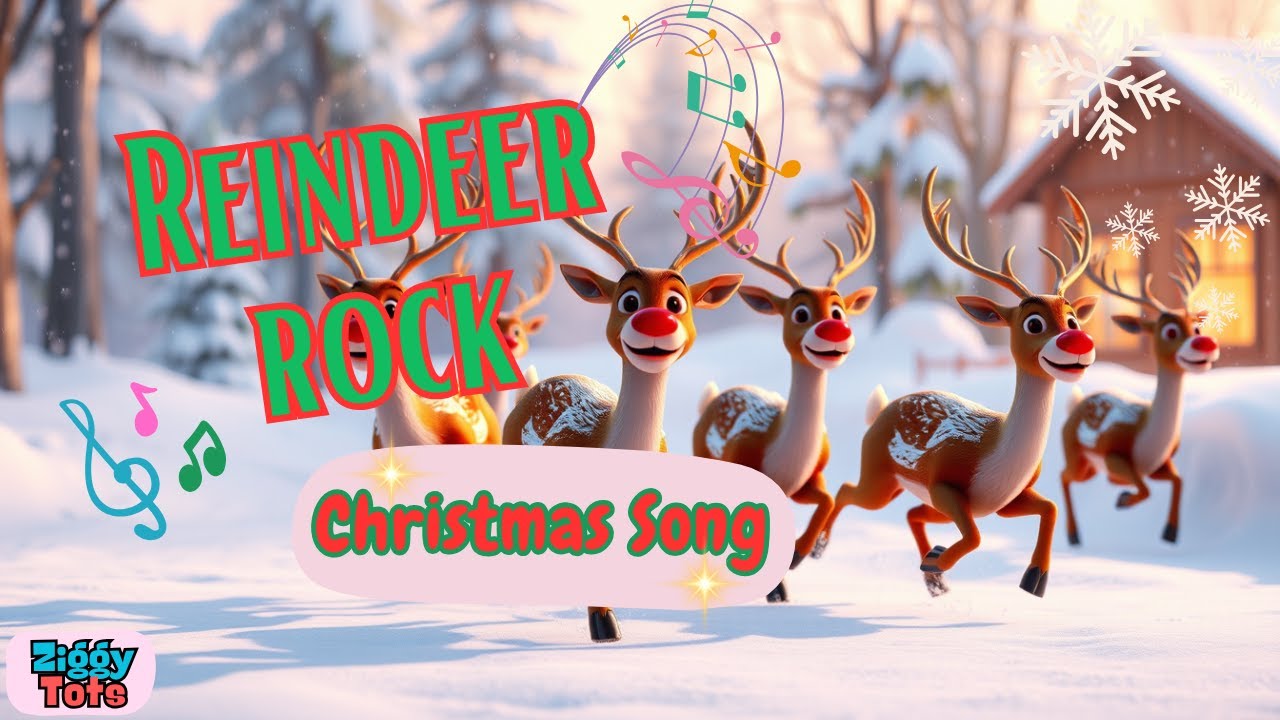 Reindeer Rock | Fun Christmas Song for Kids 🎅🎶 Sing, Dance & Celebrate ...